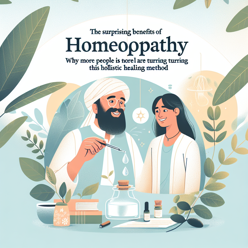 The Surprising Benefits of Homeopathy: Why More People Are Turning to ...